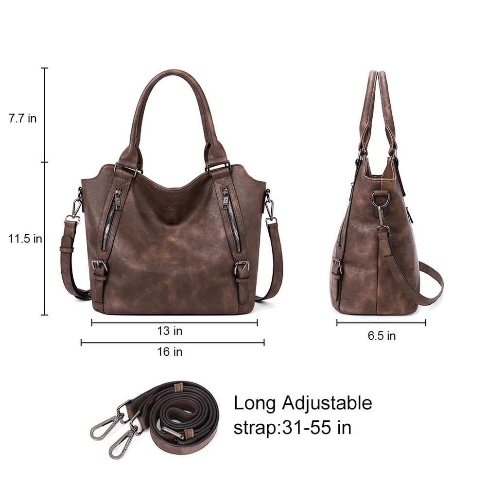 CLUCI Hobo Bags Large Tote with Adjustable Shoulder Strap