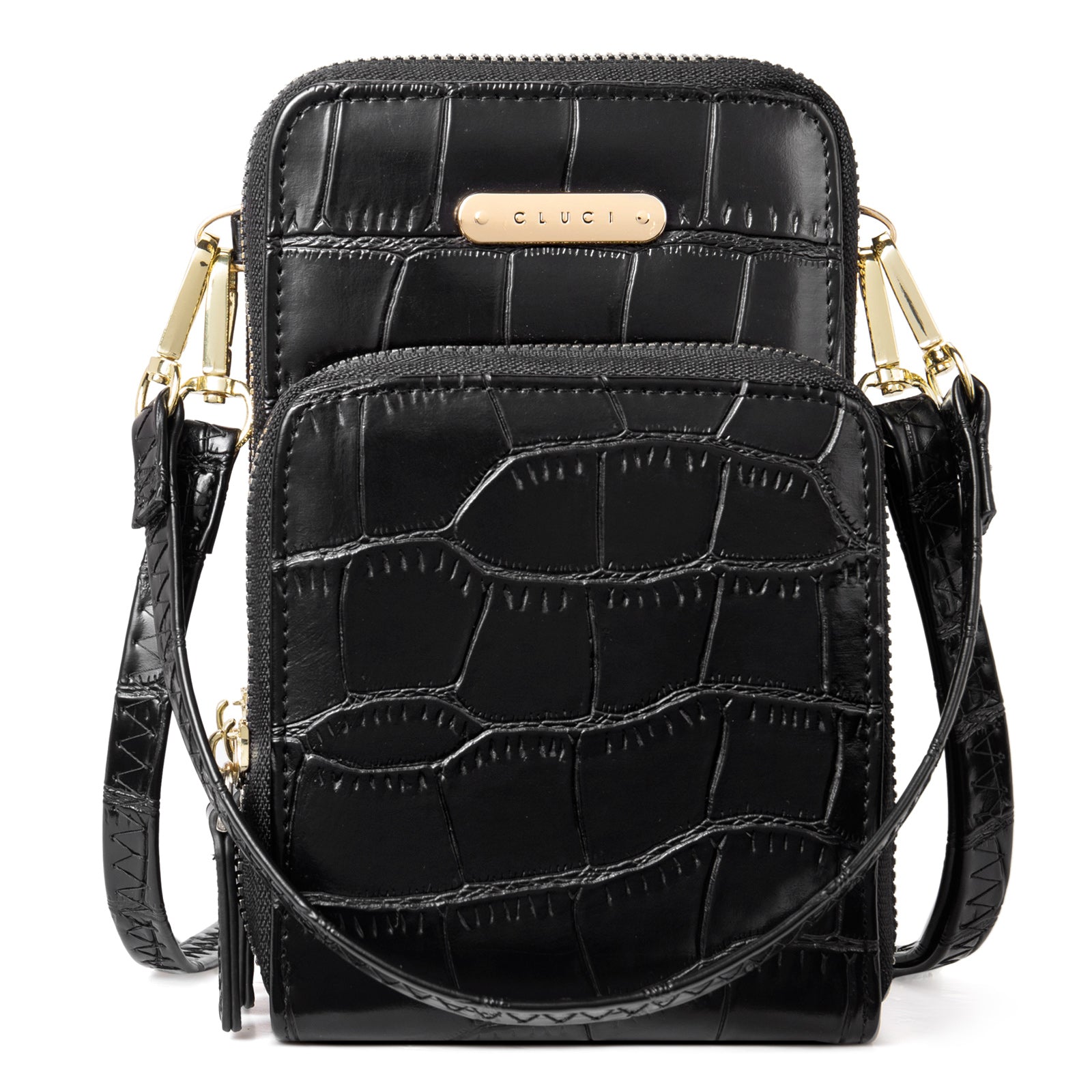 CLUCI Small Crossbody Bag for Women Cellphone Shoulder Purses Crocodil