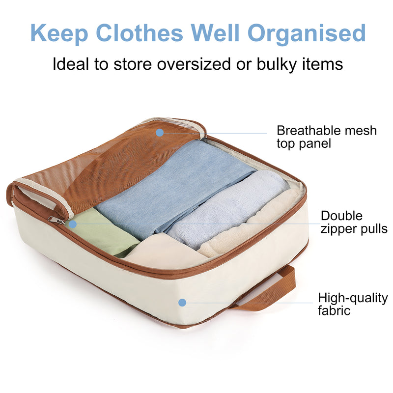 4 Set Compression Packing Cubes for Travel