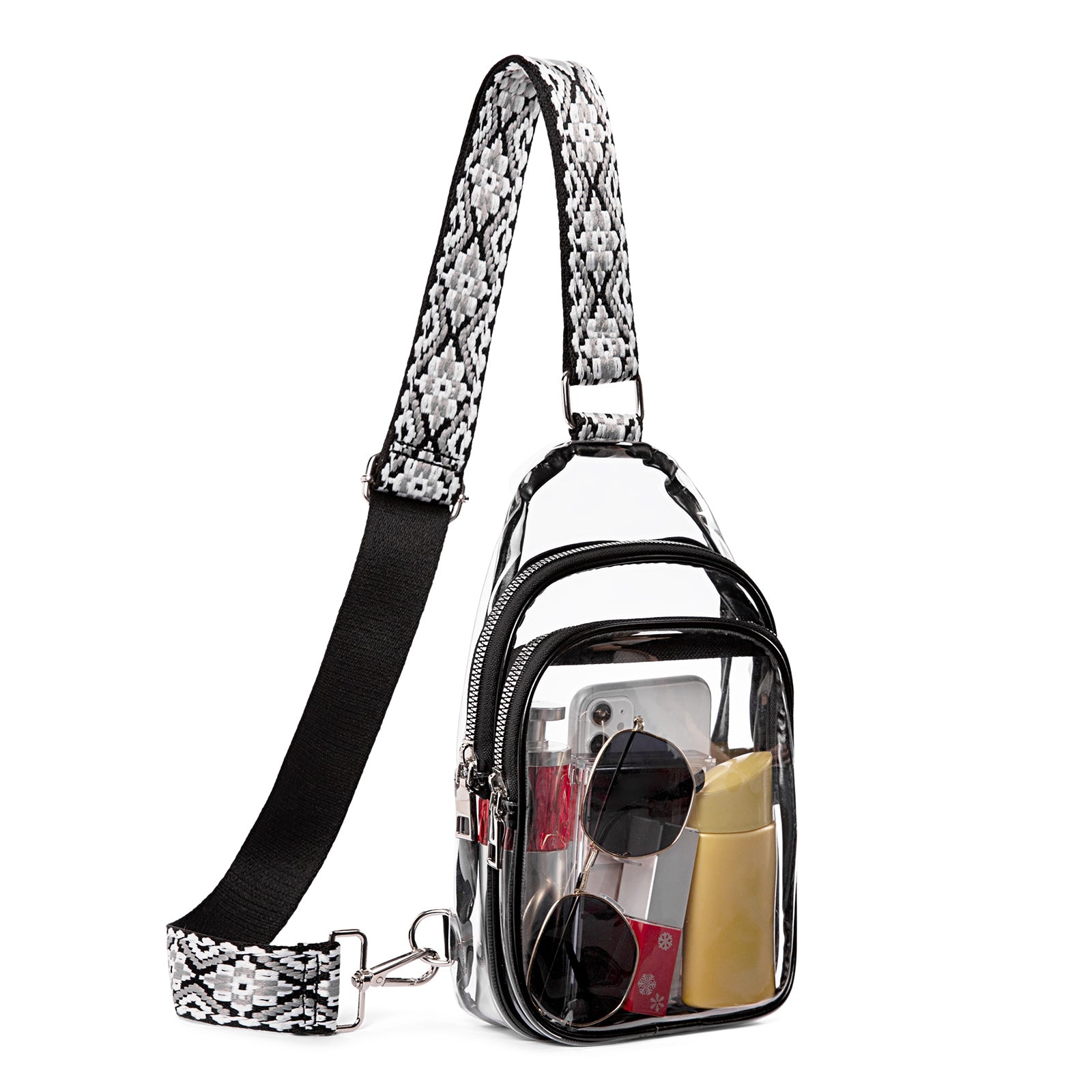 CLUCI Stadium TPU Transparent Clear Sling Bag