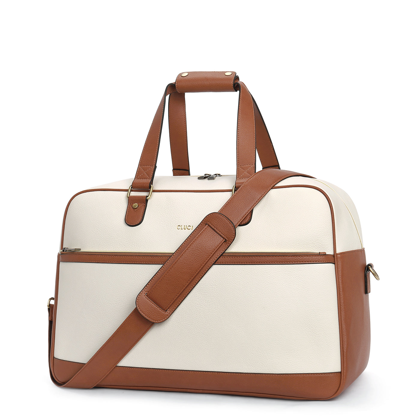CLUCI Weekender Bag for Women Travel Duffel Bags Carry On Tote with Tr