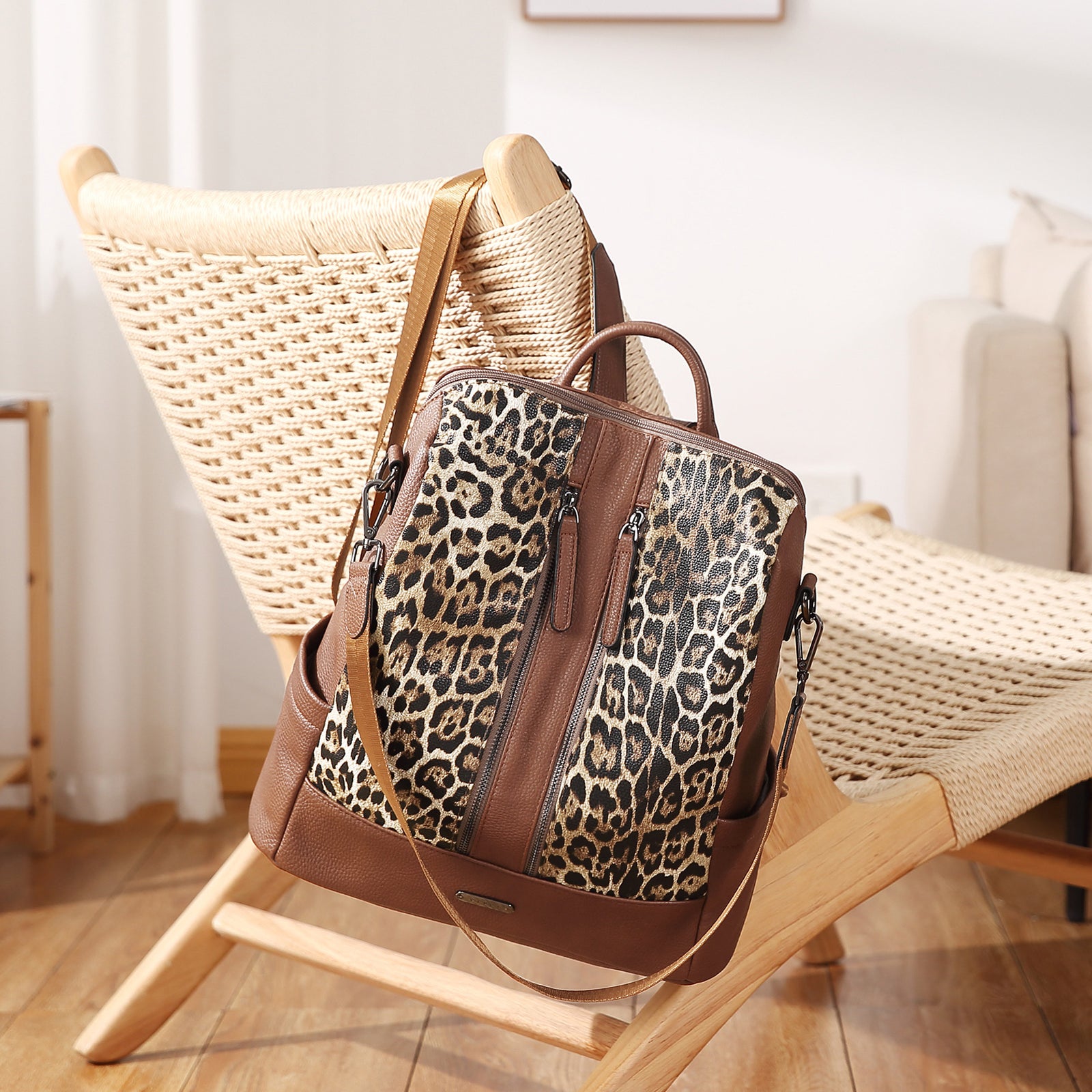 Greene Vegan Soft Leather Backpack Leather Purse For Work And Study | CLUCI