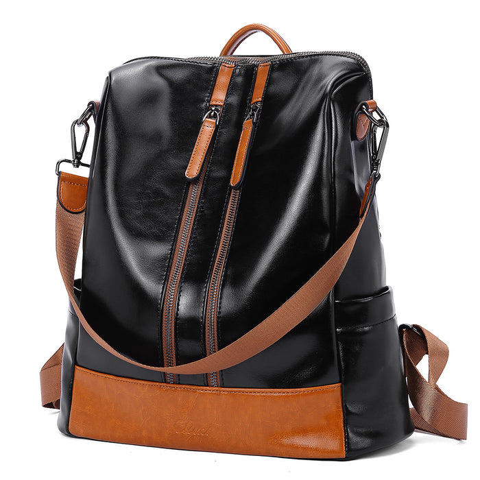 Greene Vegan Soft Leather Backpack Leather Purse For Work And Study | CLUCI